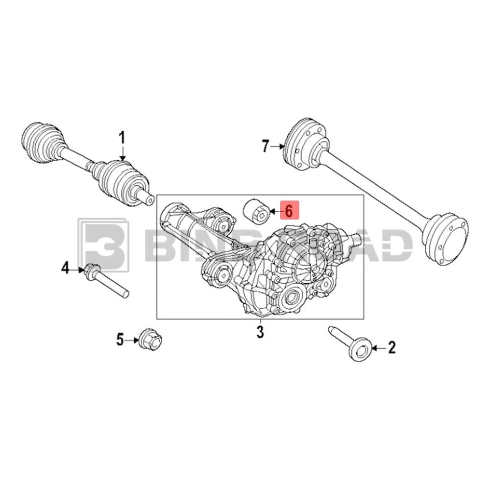1663330814 Bushing Differential Mount