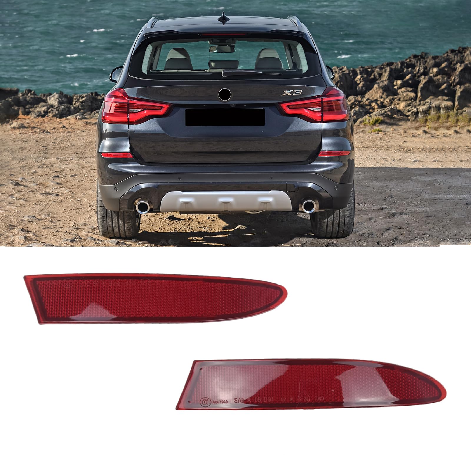 63147217315 + 63147217316 Rear Bumper Reflector